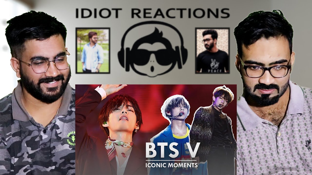 Pakistani Reaction on BTS V ICONIC MOMENTS ON STAGE - YouTube