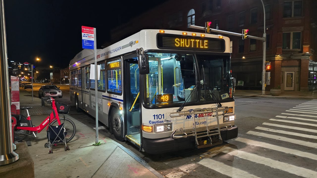 NFTA METRO DEADHEAD | TO ALLEN STATION | BUS 1101 | 2011 GILLIG HYBRID ...