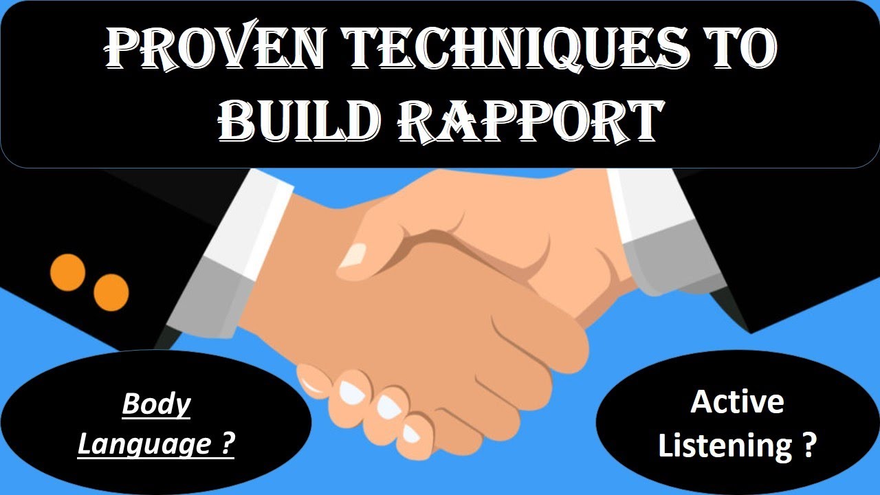 Soft Skill _ Proven Techniques / Tips to Build Rapport !! - YouTube