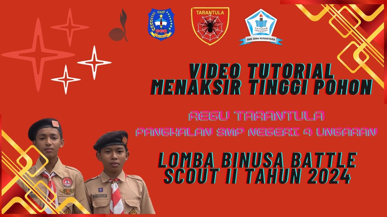 SMP Negeri 4 Ungaran (Putra) | Tutorial Pramuka | video Tutorial Menaksir Tinggi Pohon - YouTube