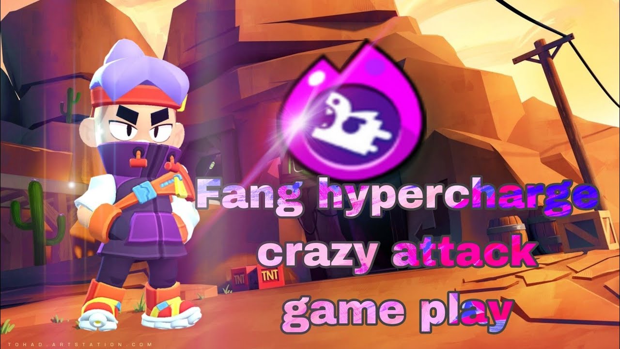 Brawl Stars Fang hypercharge attack crazy scene 2024 - YouTube