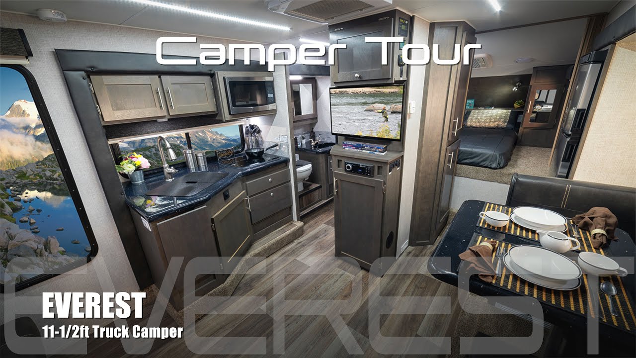 HOST Campers - EVEREST 11-1/2ft Truck Camper (Interior Tour) - YouTube