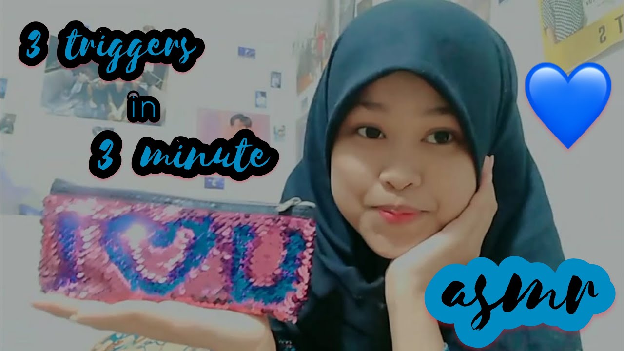 Asmr 3 Triggers In 3 Minute💙 Asmr Indonesia Youtube