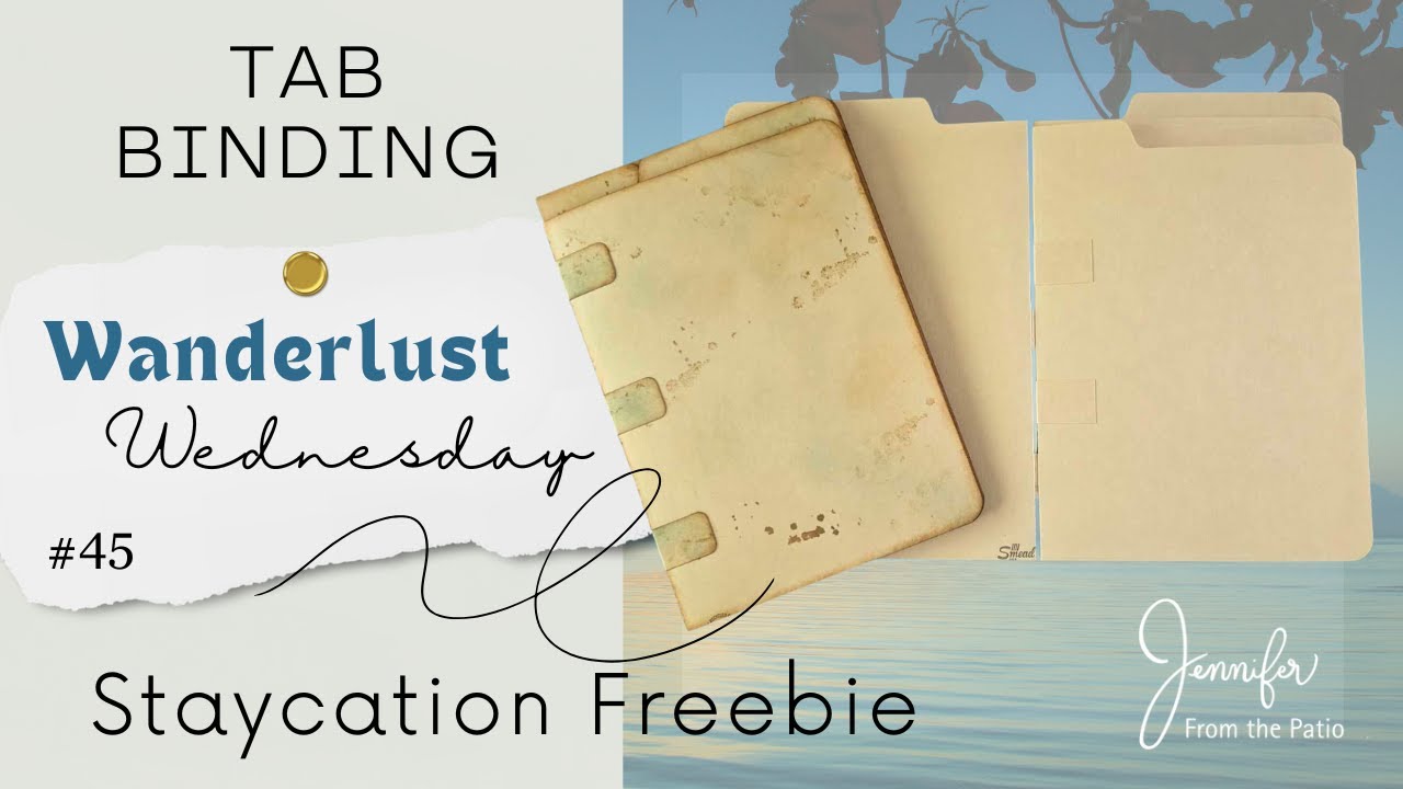 Wanderlust Wednesday ~ Staycation Folio TAB BINDING Instructions from ...