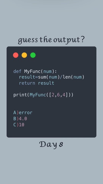 Guess The Output 🤔 Python Coding Shorts Code Youtube