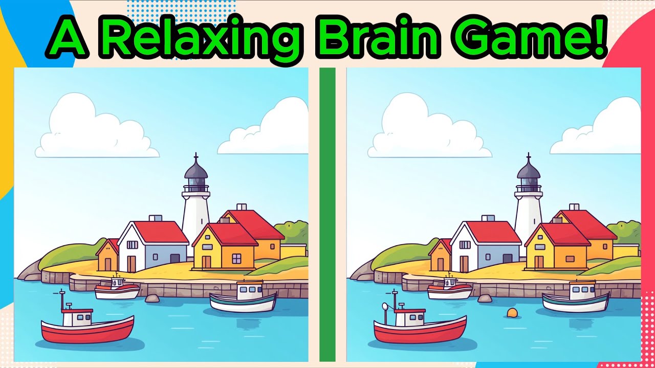 Easy 55 | Find The Difference | A Relaxing Brain Game! # ...