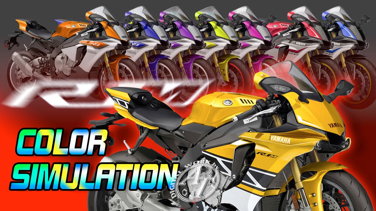2015 YAMAHA YZF-R1M & R1 Color simulation.バーチャルカラーシミュレーション - YouTube