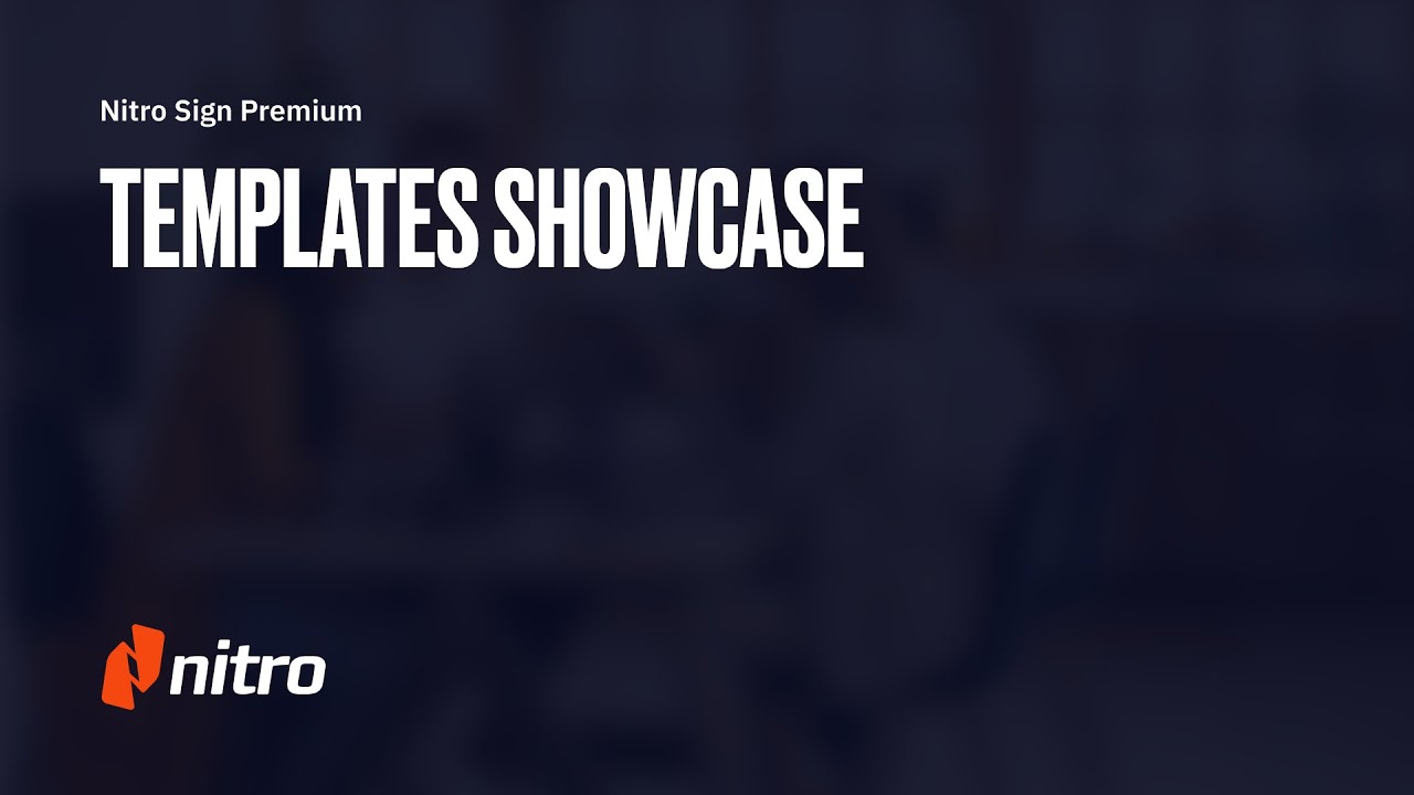 Nitro Sign Premium - Templates Showcase - YouTube