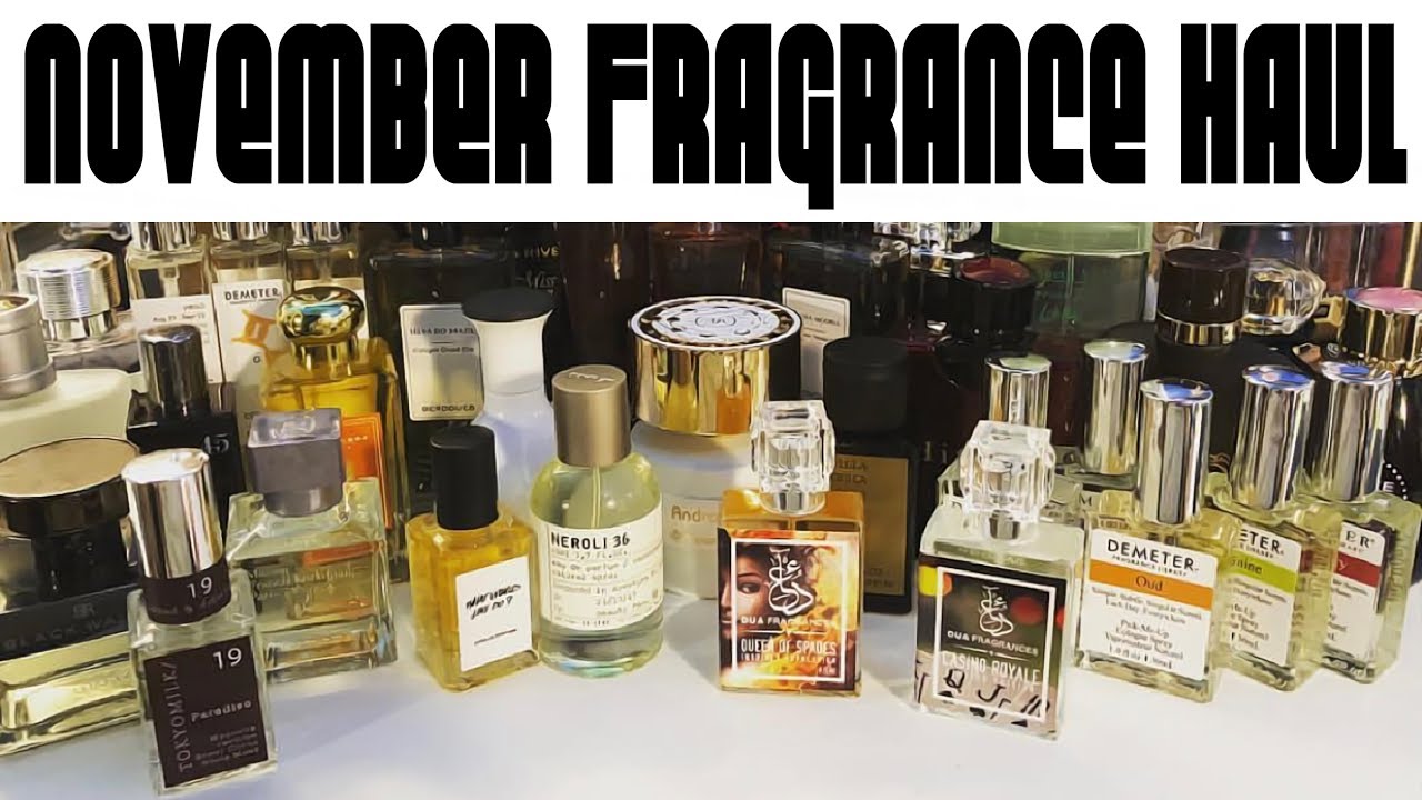 HUGE November Fragrance Haul 40+ Bottles - YouTube