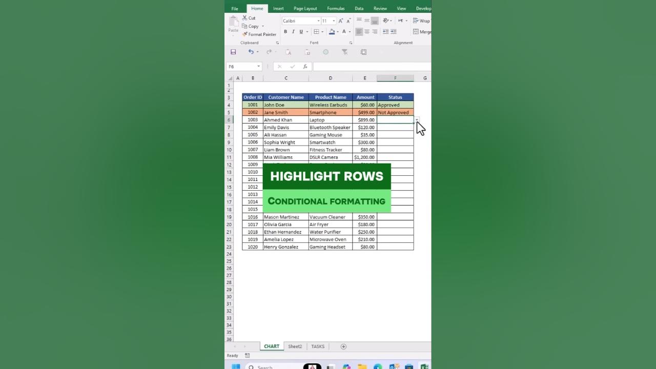 Track Your Orders Like a PRO with This Excel Hack #shorts #exceltips #exceltips - YouTube