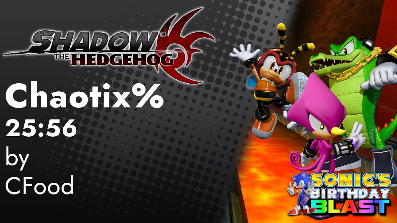 Shadow the Hedgehog - Chaotix% by @CFood0 | Sonic's Birthday Blast '23 ...