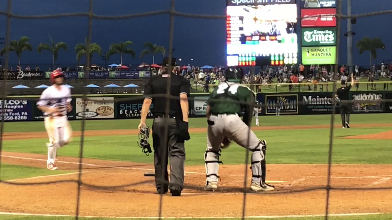 Jake Scheiner hits a home run vs Tortugas - YouTube