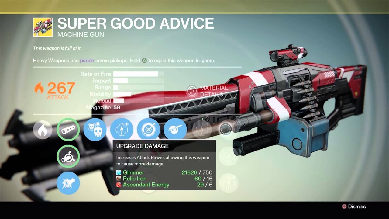 Destiny: Exotic Weapon - Super Good Advice - YouTube