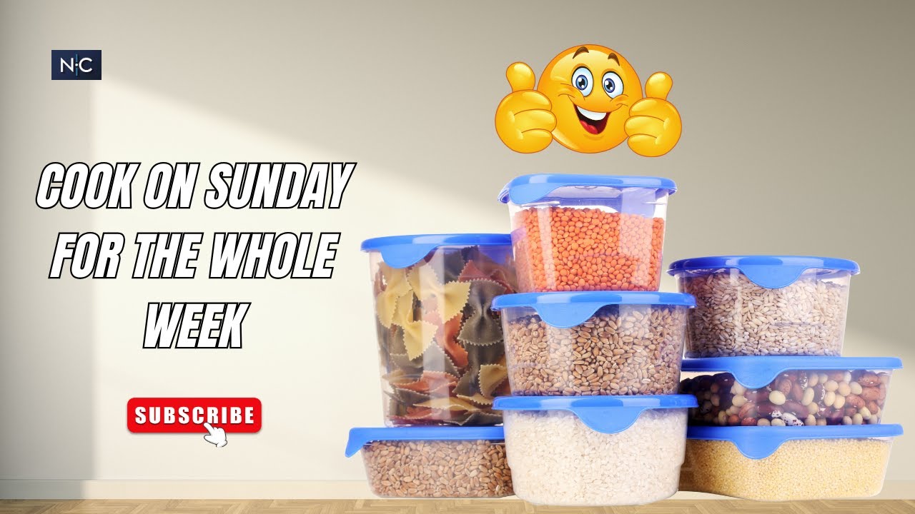 Batch Cooking: How to Cook one Day and Eat all Week - YouTube
