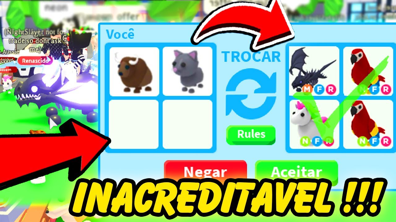 *BUG* SERVIDOR QUE TROCA PET COMUM POR PET LENDÁRIO NEON NO ADOPT ME ...