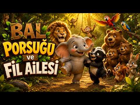 Bal Porsuğu ve Fil Ailesi 🐘🦡 | Dostluk ve Eğlence Dolu Çocuk Şarkısı 🌿🎵