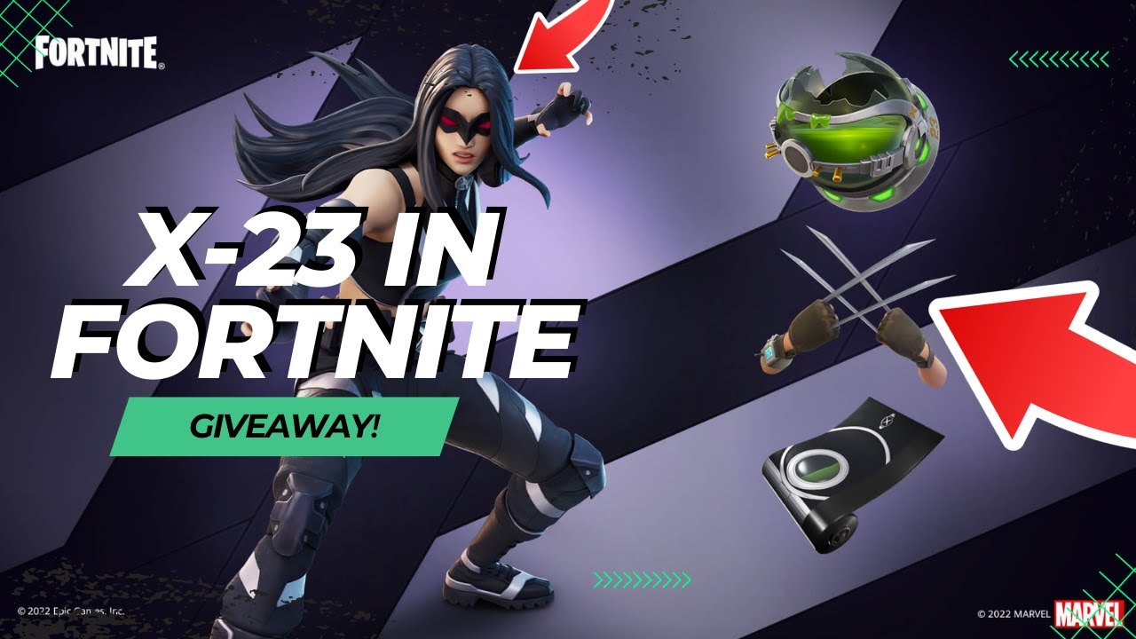 *NEW* X-23 in Fortnite GIVEAWAY! LIVE X-23 SKIN GIVEAWAY + SEASON 4 ...