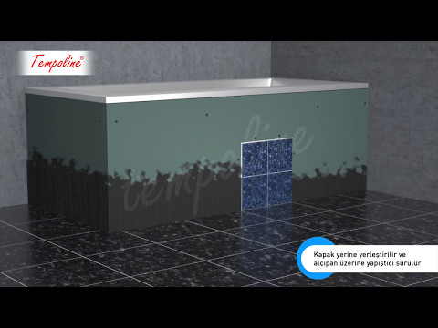 Sviçli Menteşeli Müdahale Kapağı Zemine Sıfır Gelen Seramikler İçin | TEMPO İNŞAAT