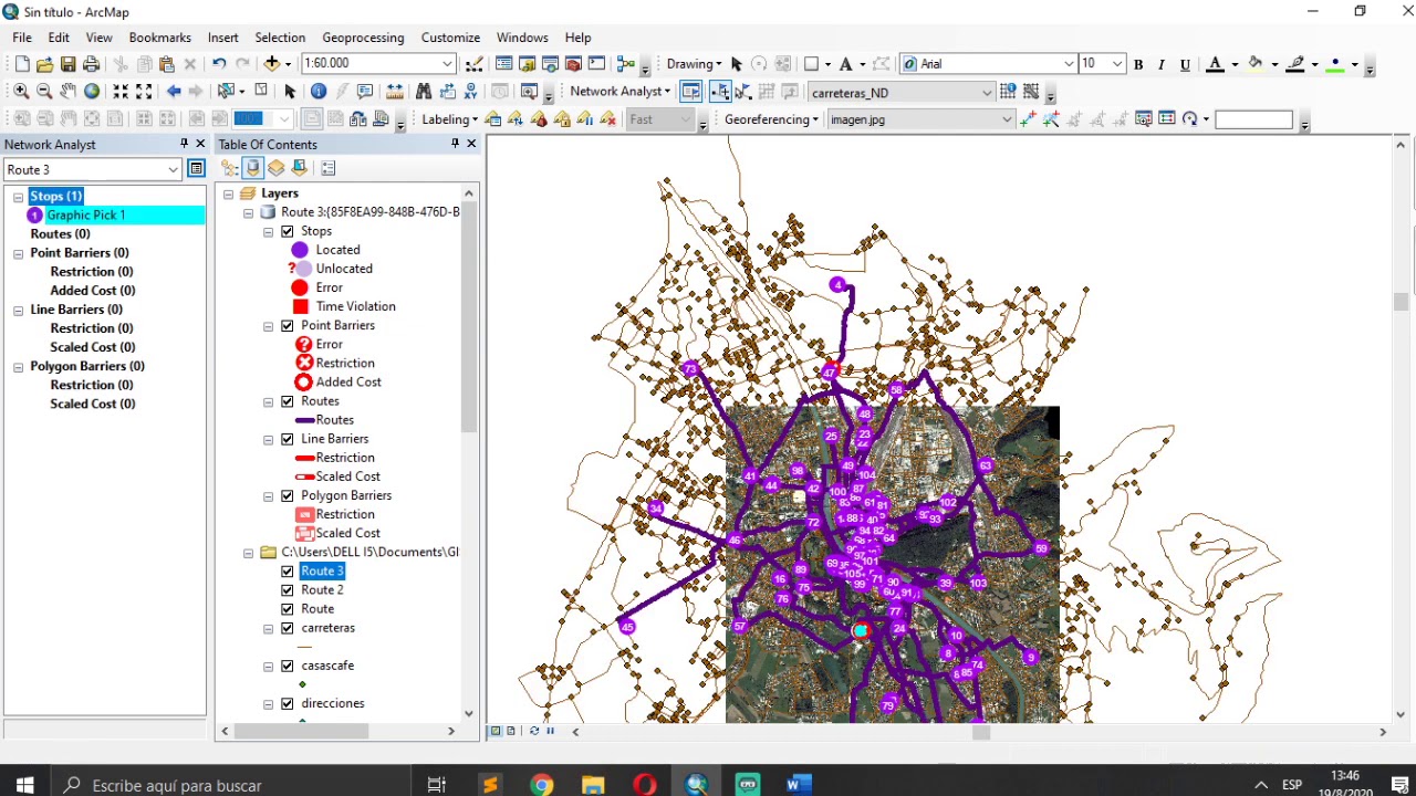 Practica con Network Analyst - ArcMap - YouTube