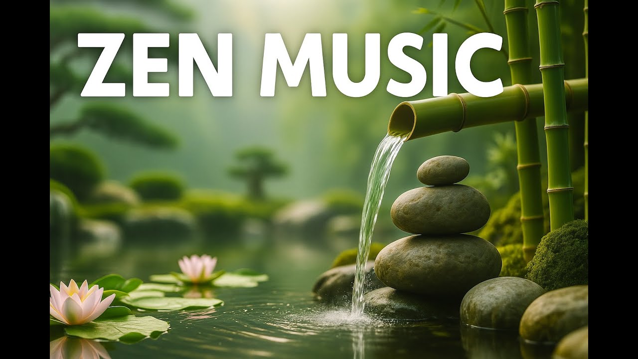 Relaxing Zen Music, Meditation Music, Sleep, Water Sound, Bamboo Flute ...