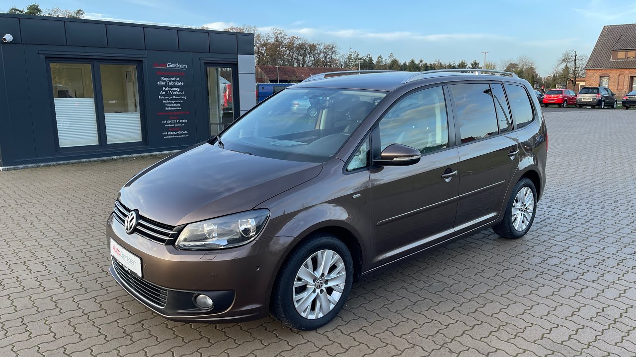 VW Touran Life 1.6 TDI 7-Sitzer Automatik TÜV NEU Volkswagen - YouTube