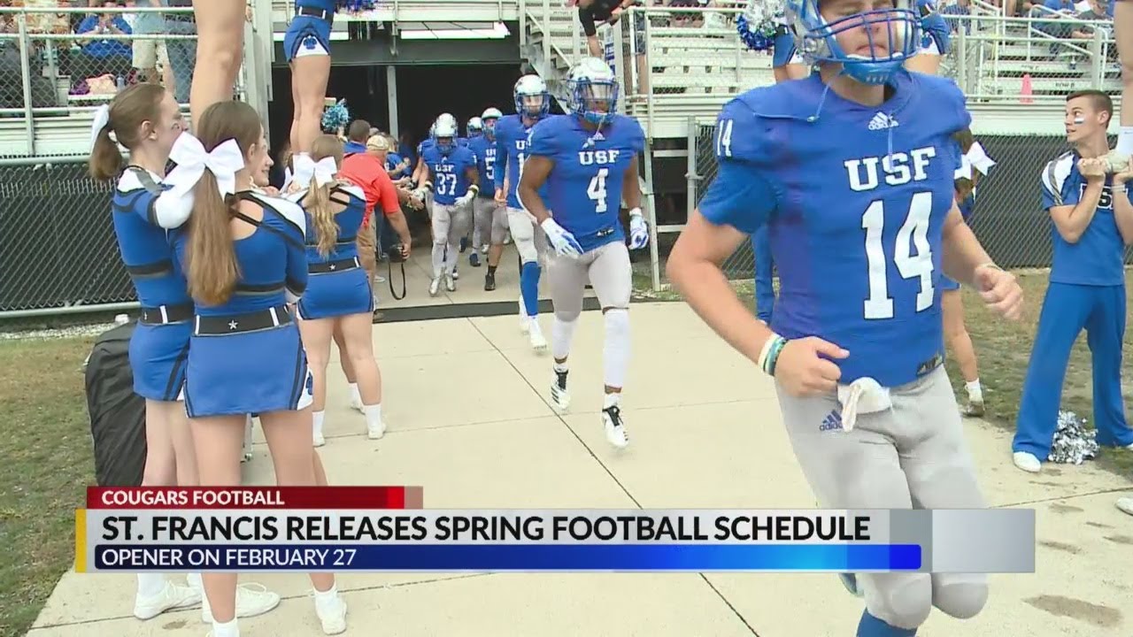 Saint Francis releases 2021 spring football schedule - YouTube