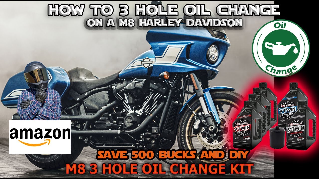 How to 3 Hole Oil Change on a Harley Davidson M8 - YouTube