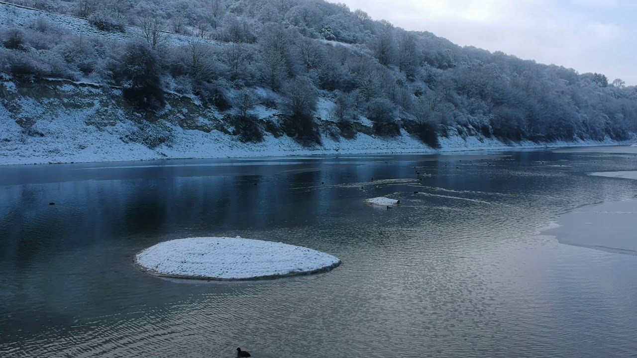 Chinnor Quarry in Snow - DJI Spark Footage - YouTube