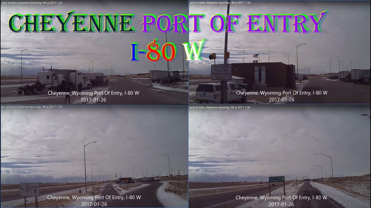 Cheyenne Port Of Entry I-80 W, Wyoming. 2017-01-26 - YouTube