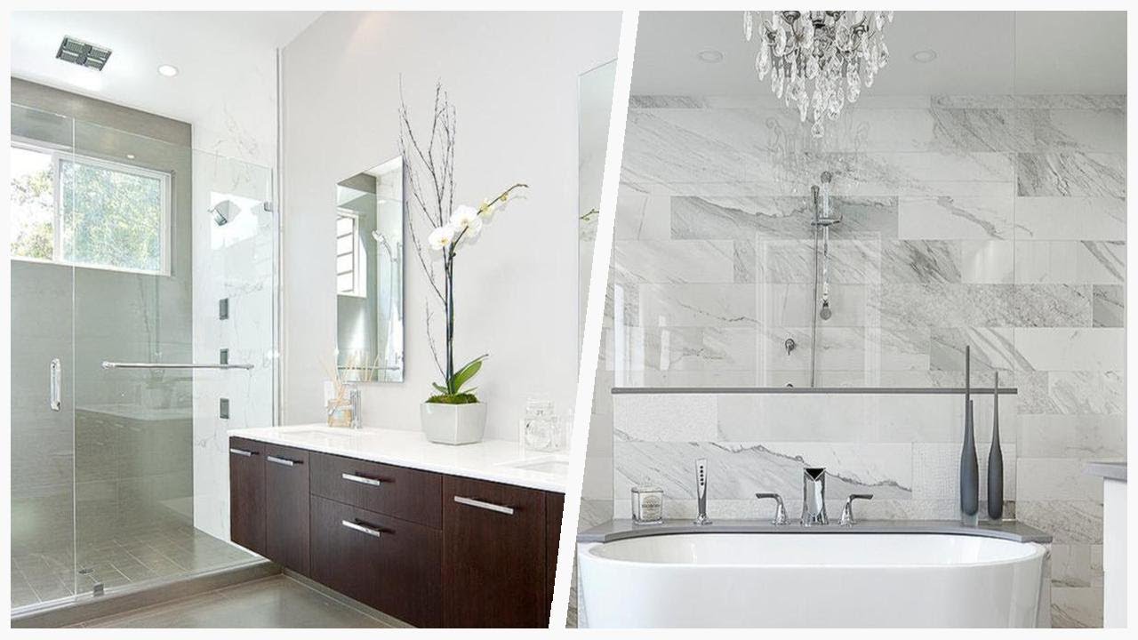 75 All Showers Bathroom With Flat-panel Cabinets Design Ideas You'll ...