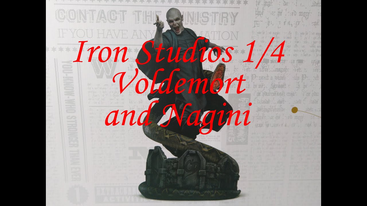 Harry Potter Voldemort & Nagini Statue - YouTube