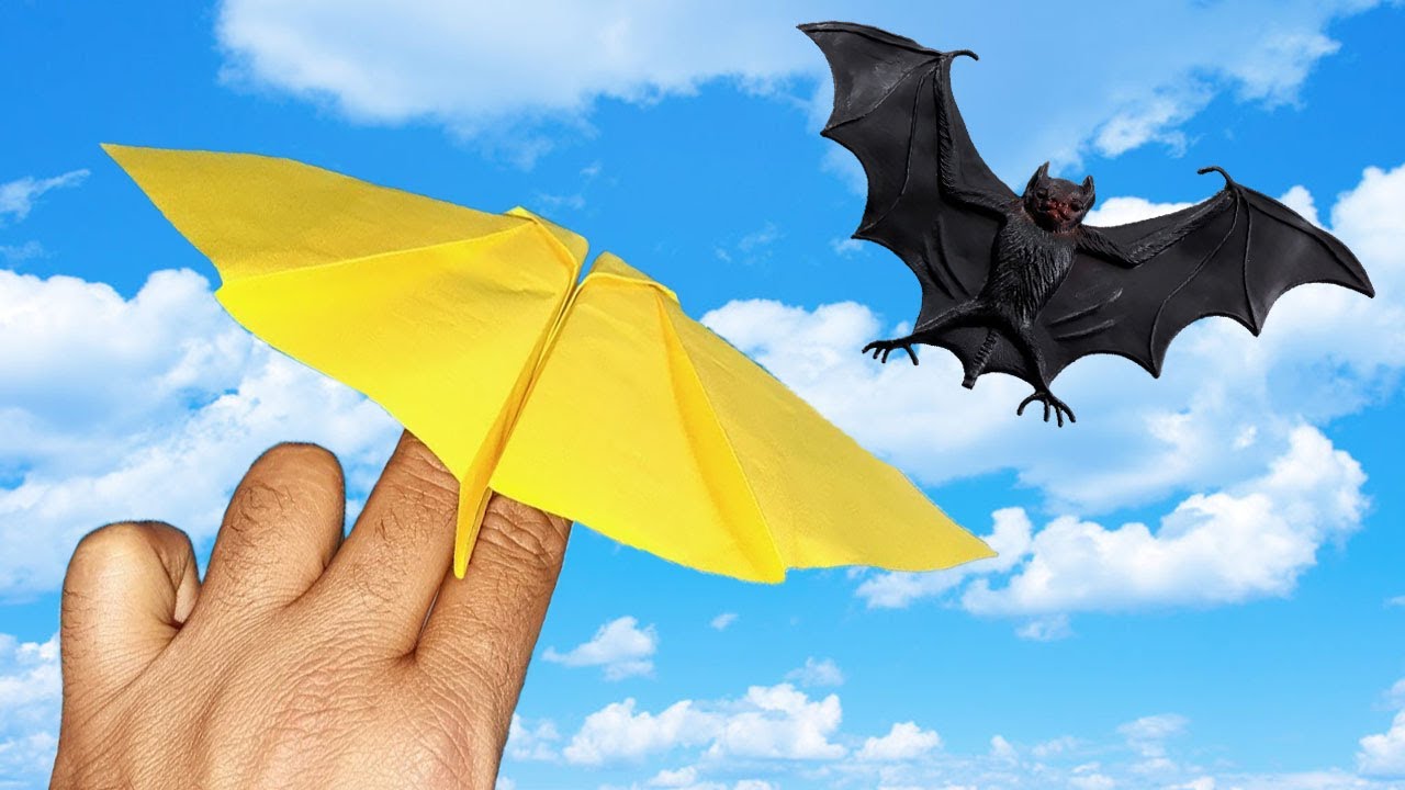 How To make BatMan Paper Plane | Batman Paper AirPlane - YouTube