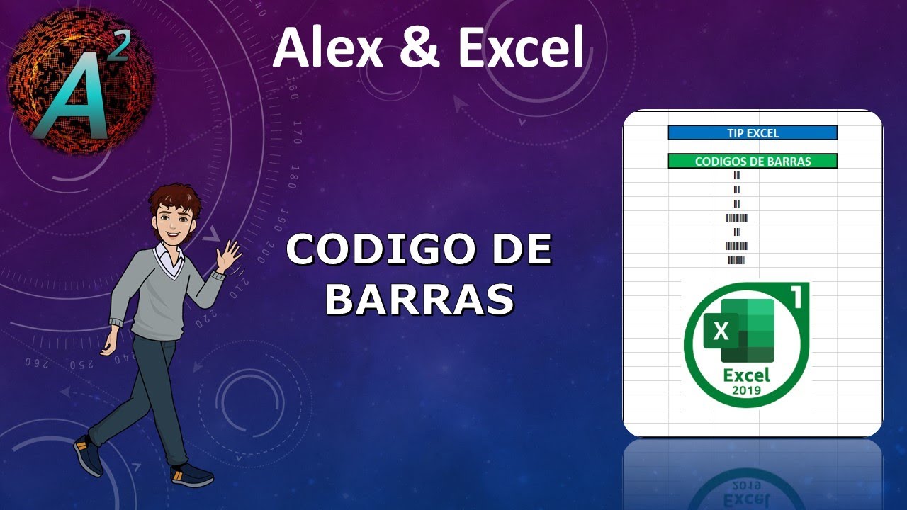 COMO GENERAR UN CODIGO DE BARRAS CON EXCEL SUPER FACIL - YouTube