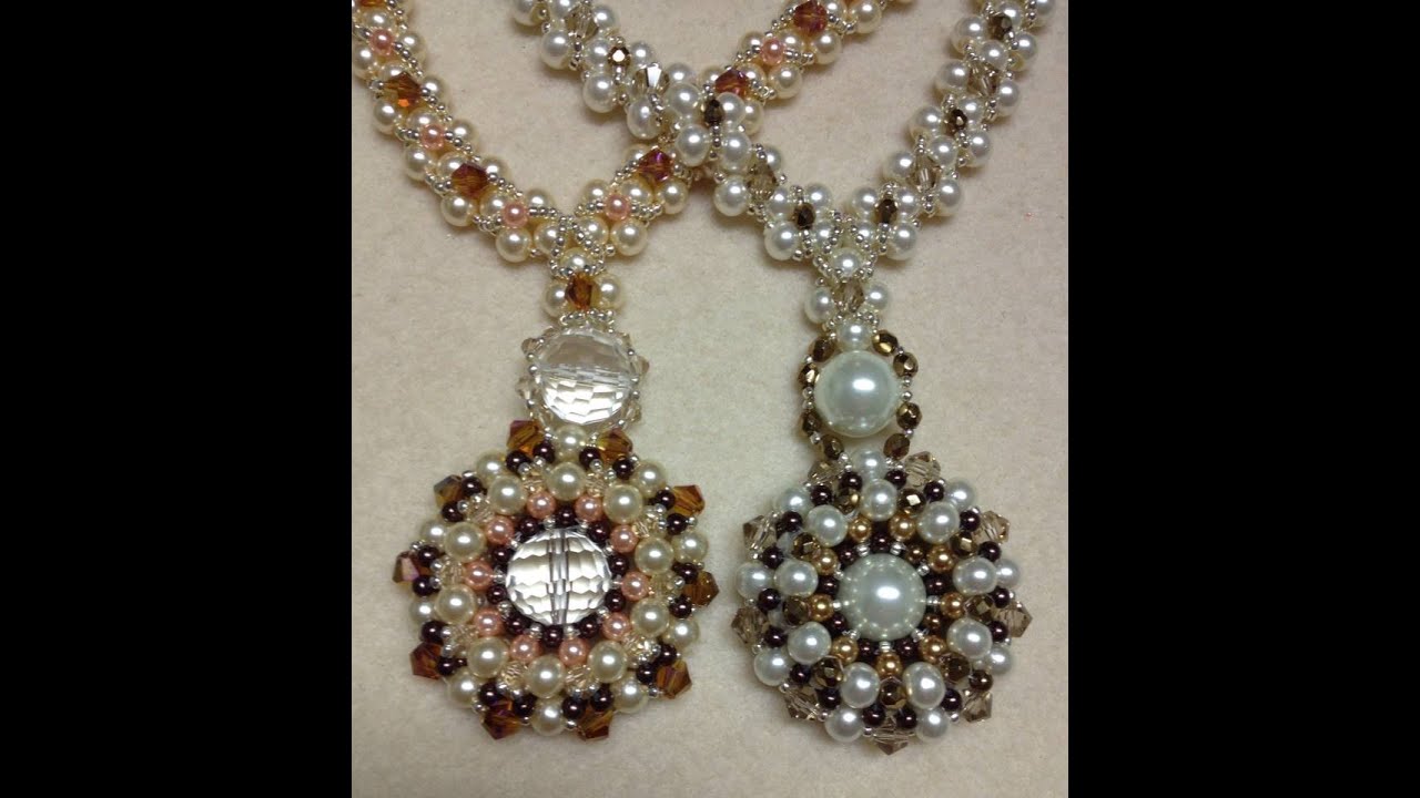 Pearl Wheel Necklace Tutorial - YouTube