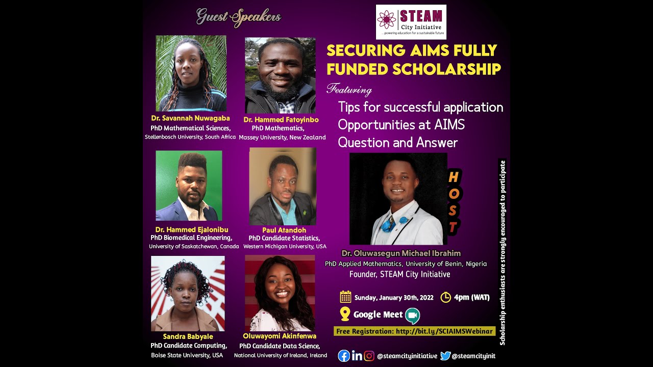 2022 - Securing the fully-funded African Institute for Mathematical ...