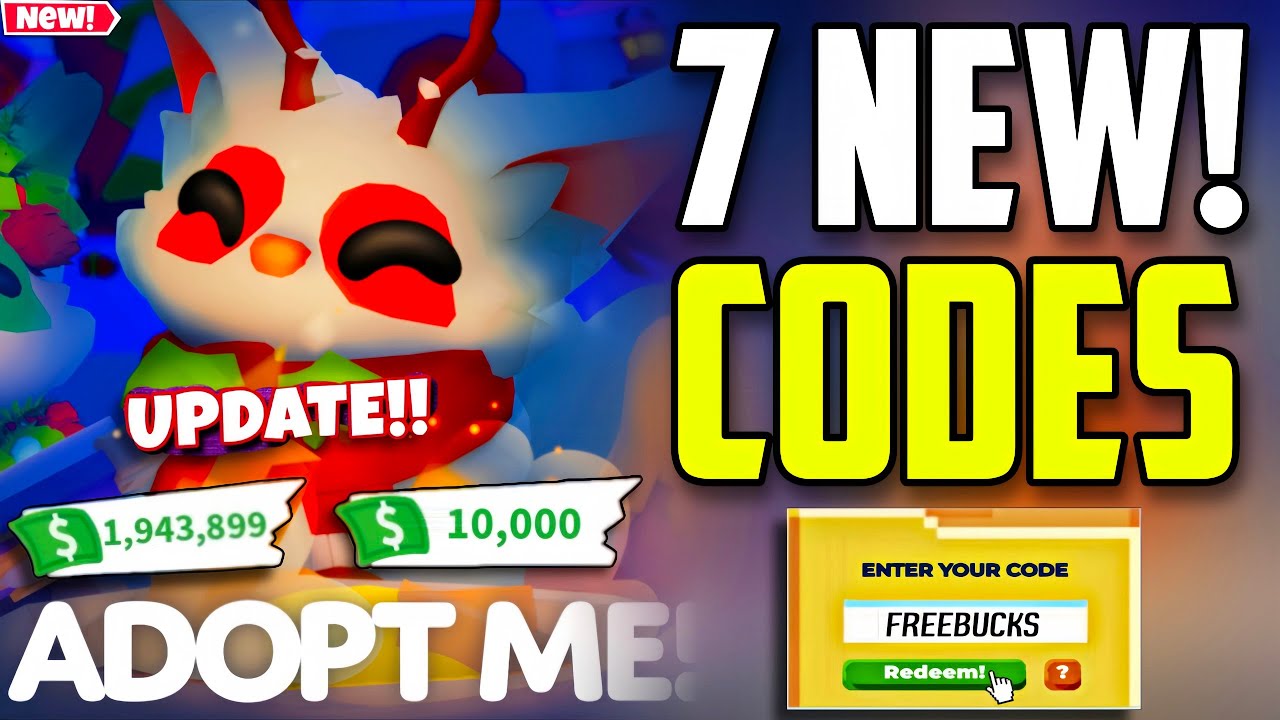 UPDATE!! *NEW* CODES ⚠️ ADOPT ME ROBLOX CODES 2024 - ADOPT ME CODES - CODES FOR ADOPT ME 2024 ...