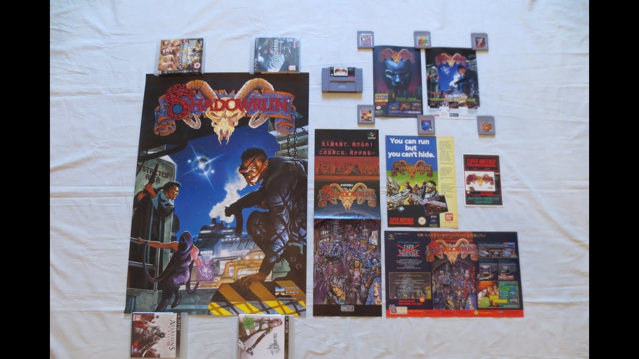 SNES Shadowrun Promo Collection (Data East/Laser Beam/Beam Software ...