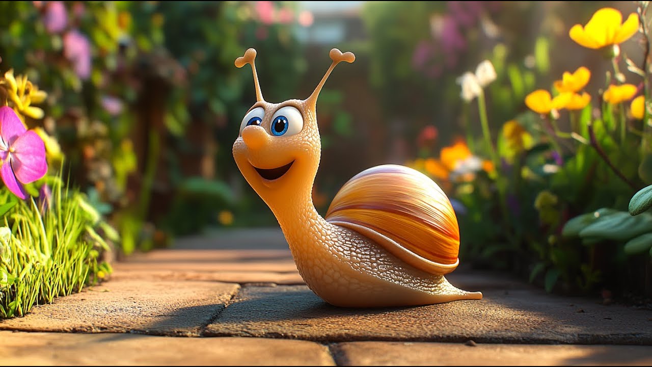 Snail Nale and his friend Itsy Bitsy spider during one rainy day - YouTube