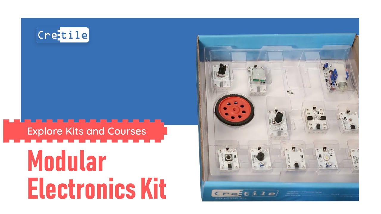 Cretile : Super Easy Modular Electronics, Robotic, & IoT STEM kit for ...