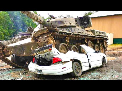Most Shocking Tank Accidents: Tank Smashing Into Car/Tank | Helicopter ...