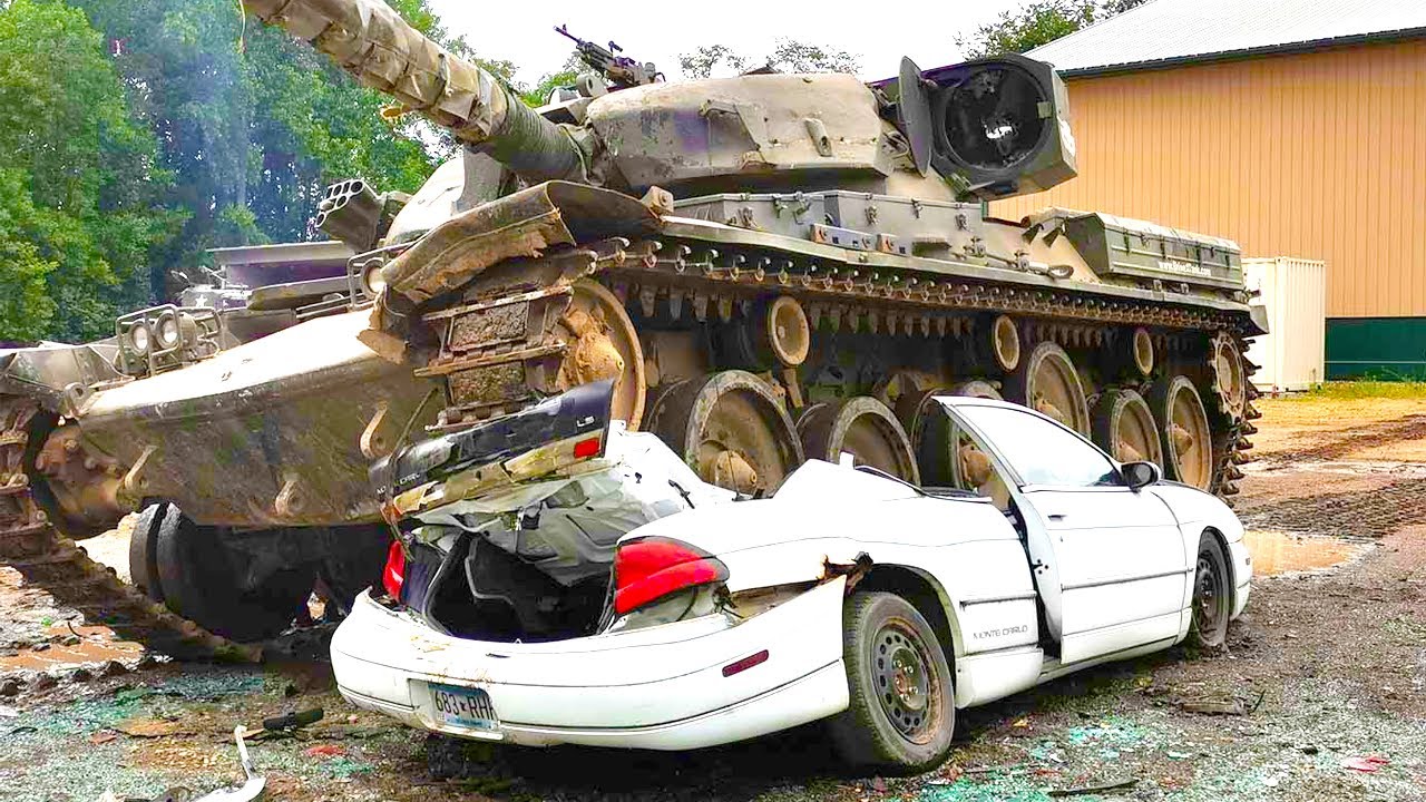 Most Shocking Tank Accidents: Tank Smashing Into Car/Tank | Helicopter ...