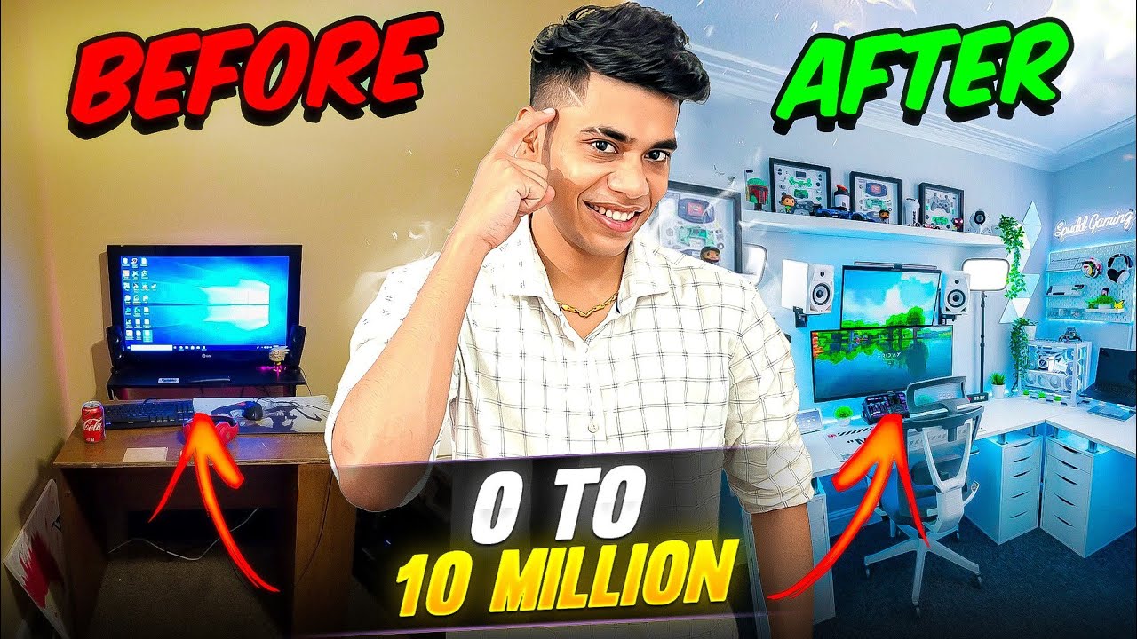 "Motivational Journey" 0 To 10 Million Subs🔥How UnGraduate Gamer ...
