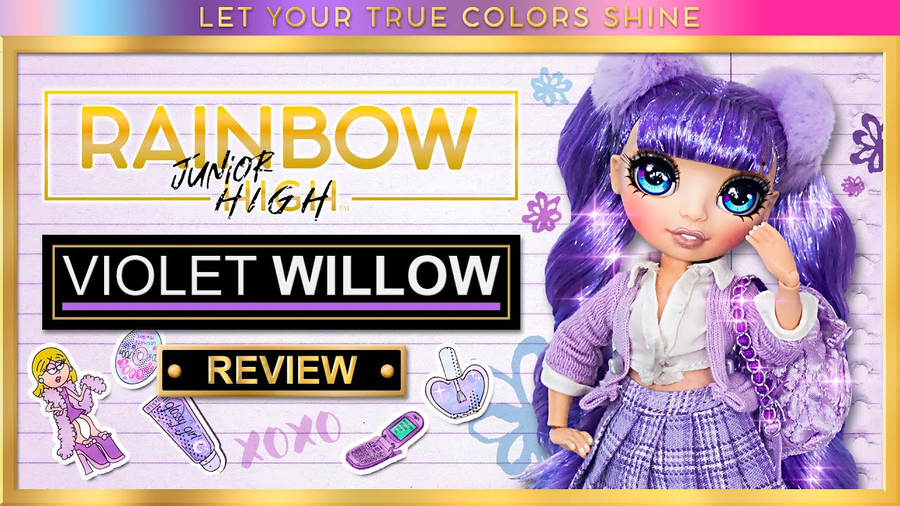 Review VIOLET WILLOW, Junior High 🌈 Especial Rainbow High 🌈 - YouTube