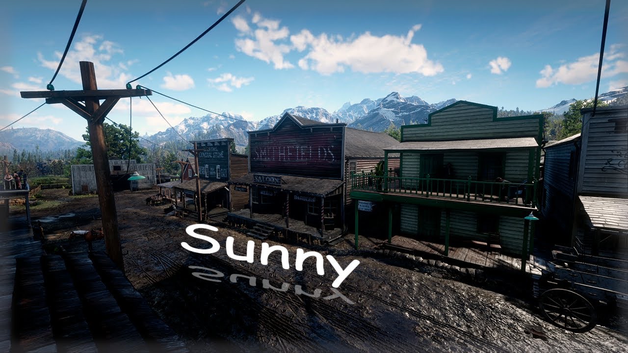 24H | RDR2 - Smithfield's Saloon (Valentine) | Sunny - YouTube