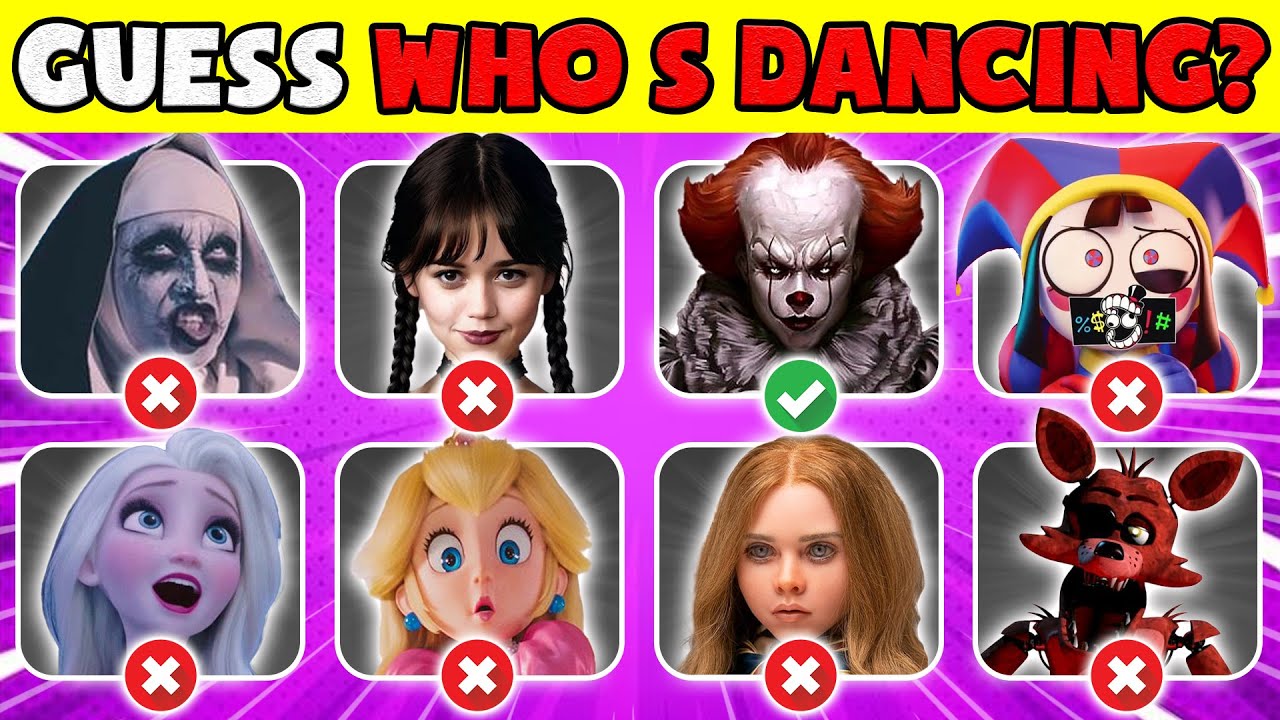 Guess Who's DANCING? Elsa,Wednesday,The Nun, The Amazing Digital Circus ...