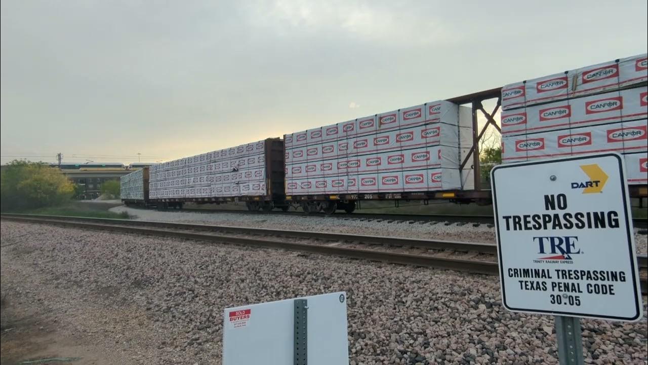 DGNO 144 & 145 switching at downtown Carrollton TX - YouTube