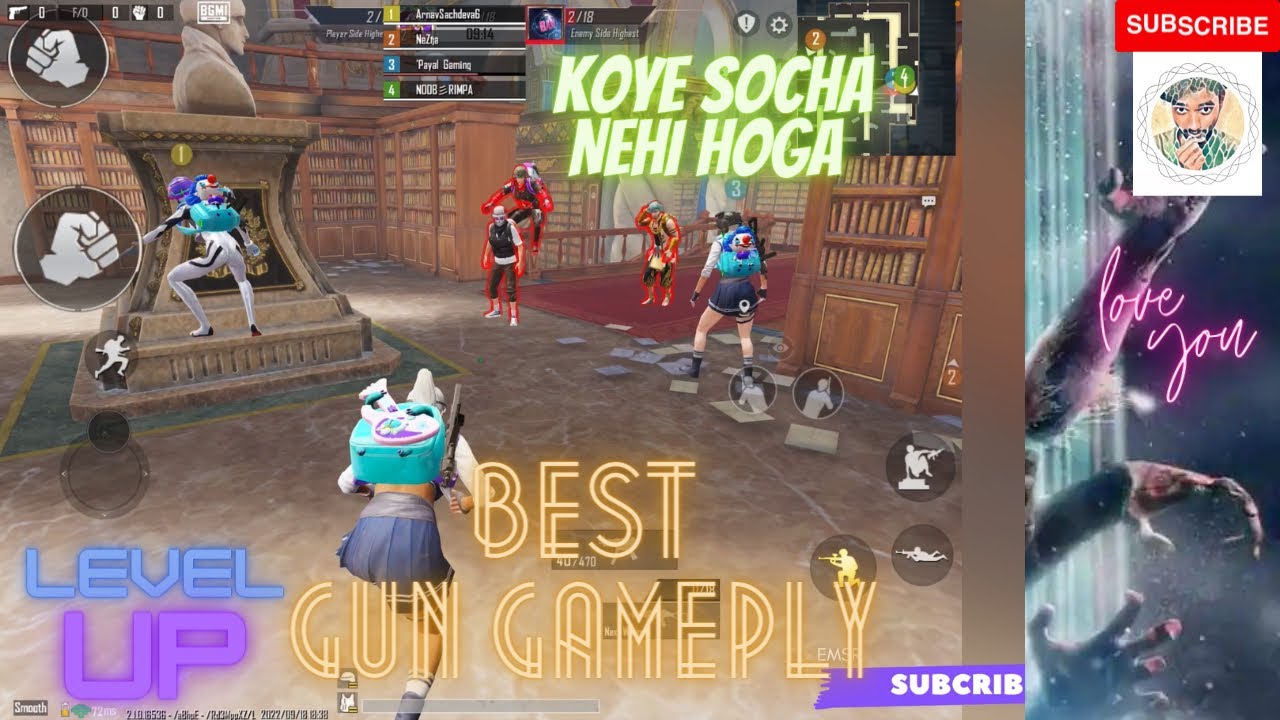 Best Team UP GUN Game Play IN BGMI : PUBG MOBILE IPAD AND MOBILE ...