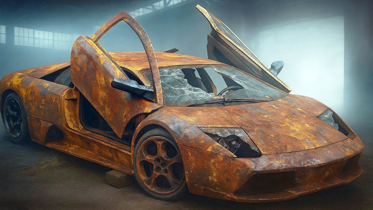 Restoration abandoned Lamborghini Murcielago Supercar Restore and ...