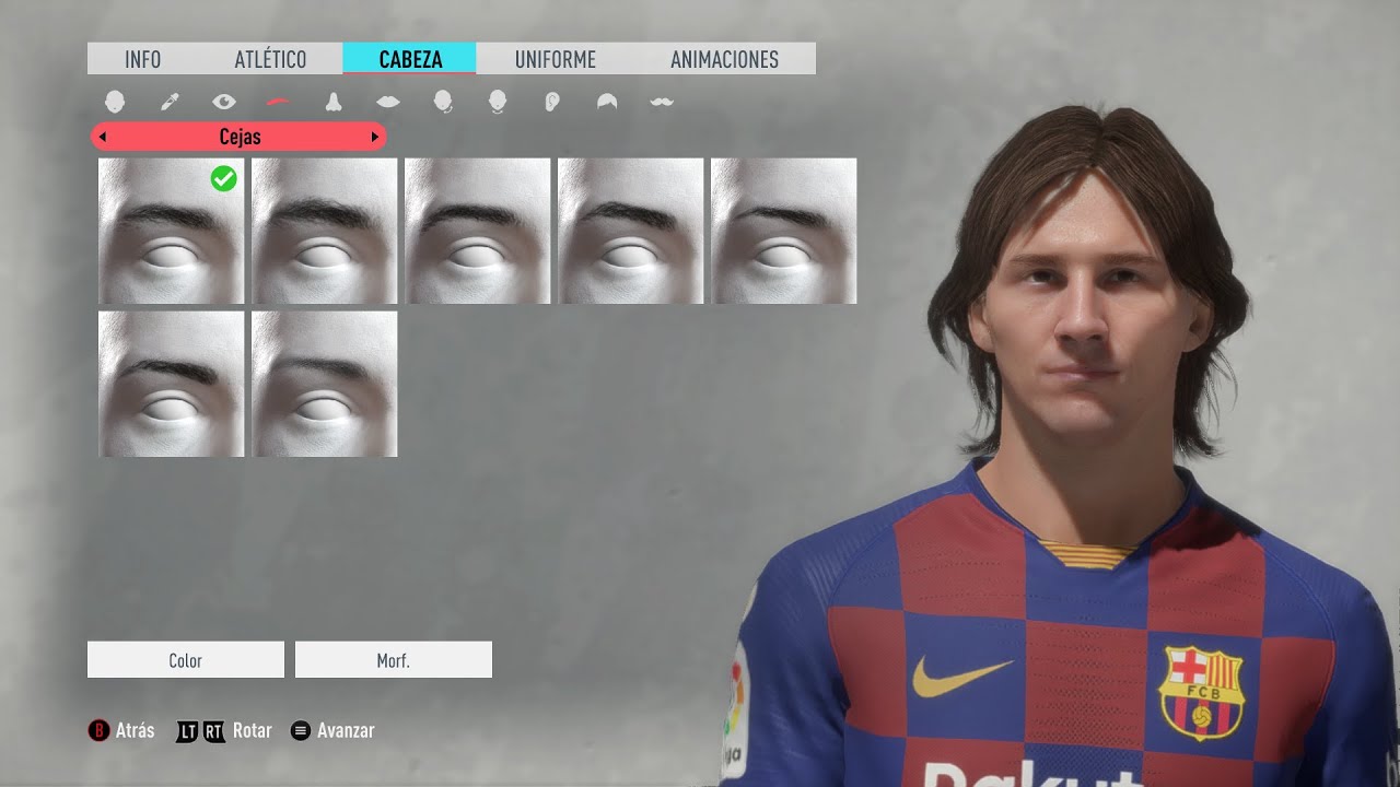 Como crear a messi en fifa 20 - YouTube