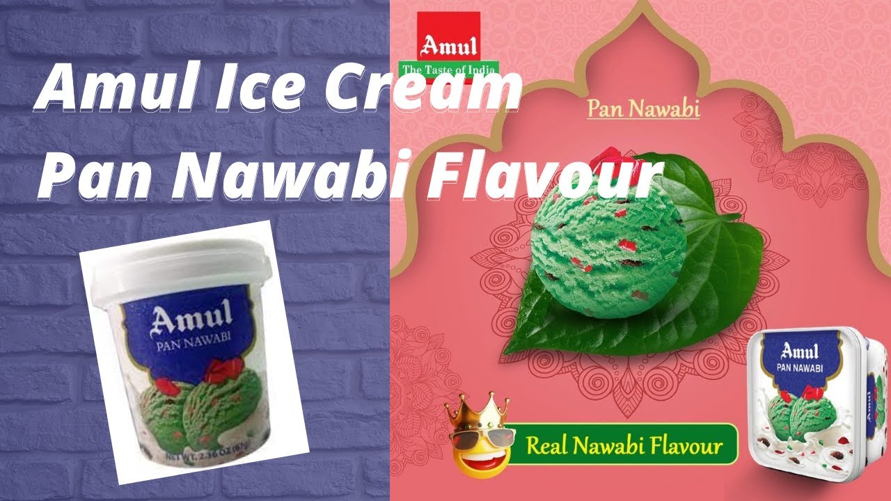 Amul Ice Cream - Pan Nawabi Flavour - YouTube
